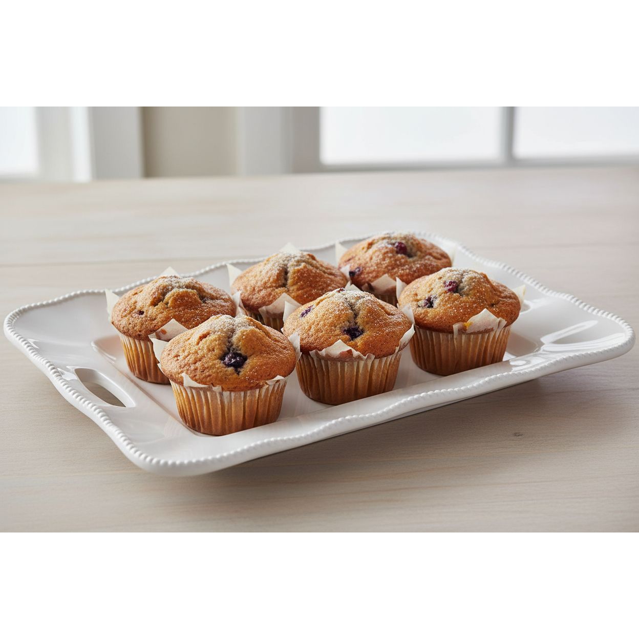 Certified International Perlette Cream Melamine Rectangular Tray w/Han ...